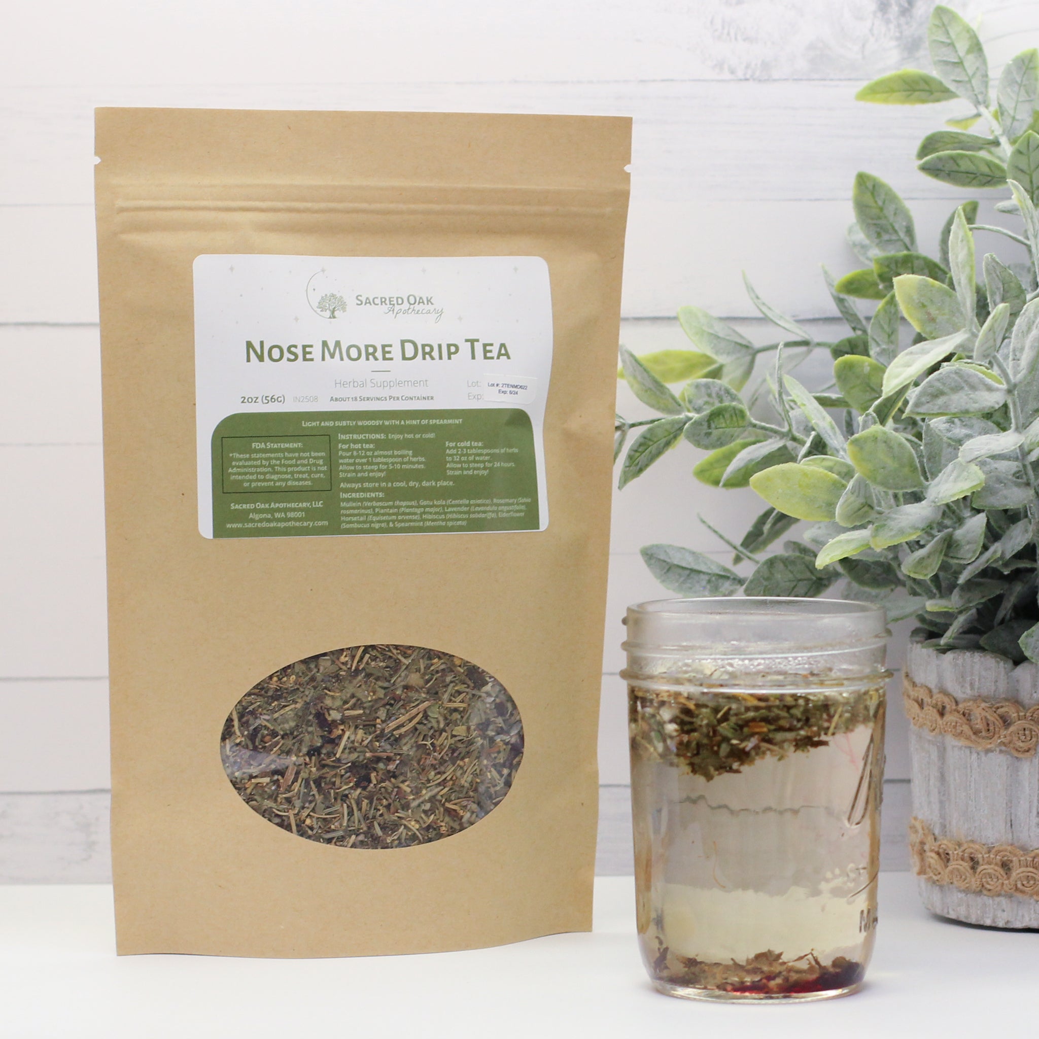 Nose More Drip Tea supports the respiratory system, sinuses – Sacred ...